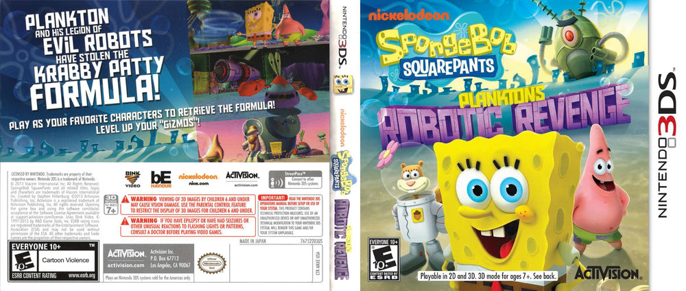 SpongeBob SquarePants: Plankton's Robotic Revenge - Nintendo 3DS ... SpongeBob SquarePants: Plankton's Robotic Revenge - Nintendo 3DS ...