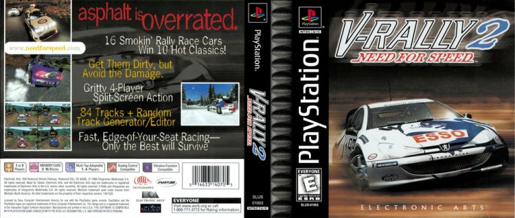 V-Rally 2: Need for Speed - PlayStation | VideoGameX