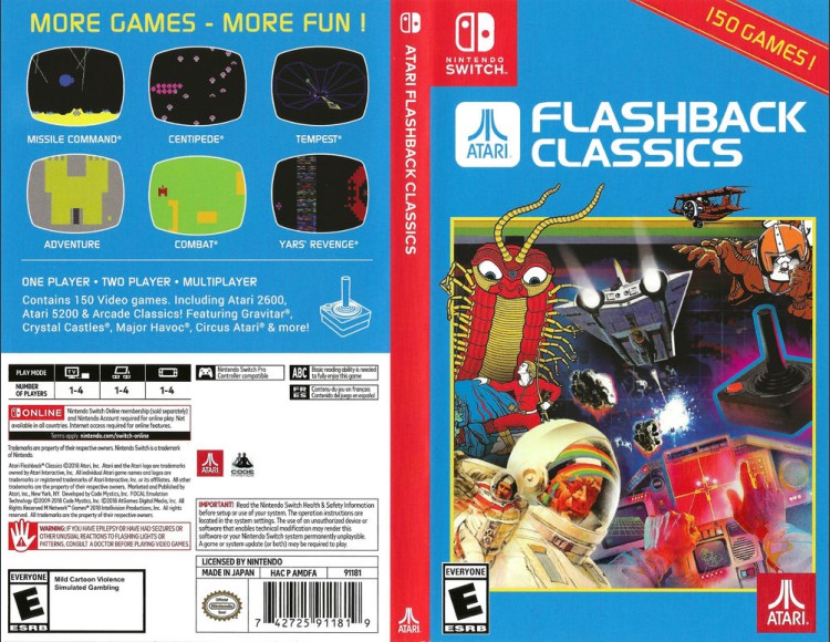 Atari Flashback Classics - Switch | VideoGameX Atari Flashback Classics - Switch | VideoGameX